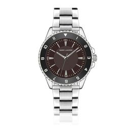Quarzuhr MARC LAUDER "MF2-B090S", silber, Armbanduhren, Herren, Quarzuhr