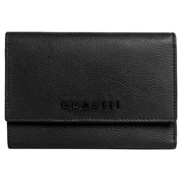 Geldb&ouml;rse Bugatti "BELLA", Damen, schwarz, Leder, leicht gl&auml;nzend, unifarben, Kleinlederwaren, echt Leder