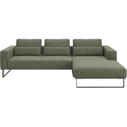 Ecksofa Musterring "JUSTB PM100, stilvoller Lounge-Komfort von Musterring", gr&uuml;n (oliv), B:292cm H:88cm T:185cm, 100% Polyester, Sofas, Ecksofa, Kollektion Bettina Zimmermann, optionaler Sitzvorzug & Fu&szlig;-Auswahl