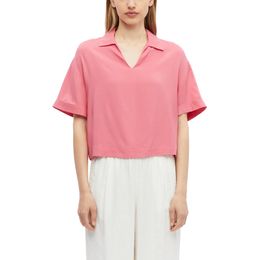 Druckbluse s.Oliver, Damen, Gr. 36, marsala pink, Web, Obermaterial: 100% Viskose, gemustert, l&auml;ssig geschnitten h&uuml;ftlang, V-Ausschnitt, abgesteppte Kante, Blusen Druckbluse, Sommerbluse mit Allover-Print