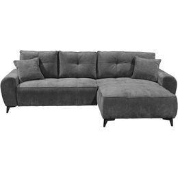 Ecksofa ED EXCITING DESIGN, anthrazit, B:284cm H:48cm T:191cm, 100% Polyester, Sofas, Ecksofa