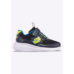 Sneaker Lotto, M&auml;dchen, Gr. 34, navy, lime, Synthetik, Textil, Schuhe Sneaker, mit cooler Blinkfunktion