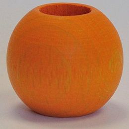 Gardinenbefestigungen Ersatzteile Kutti "Holzkugel, Schlaufenkugel, &Oslash; 25 mm" Gr. 1, orange, &Oslash;:25cm, Holzwerkstoff, Gardinenbefestigungen, Deko f&uuml;r Raffrollos und Scheibengardinen