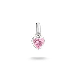 Charm-Einh&auml;nger Thomas Sabo "Birthstone/Geburtsstein Charm - Connect", pink (silberfarben, pink, pink), Charms, Damen, Januar, Silber 925 (recycelt), mit Zirkonia (synth.) oder Glas-Keramik Stein oder T&uuml;rkis-Imitat