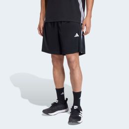 Shorts adidas Performance "WORKOUT ESSENTIALS BASE 3-STREIFEN PIKEE-, 23 CM", Herren, Gr. XXL, N-Gr, schwarz (schwarz, wei&szlig;, normal, gr.), Obermaterial: 100% Polyester, Hosen Shorts, sportlicher Stil, f&uuml;r sportliche Aktivit&auml;ten, aus Polyester