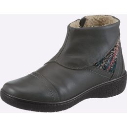 Stiefelette Casual Looks, Damen, Gr. 36, grau, Glattleder, Schuhe Stiefelette