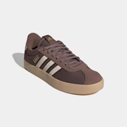 Sneaker adidas Sportswear "VL COURT 3.0", Damen, Gr. 39, braun (earth strata, crystal linen, magic beige), Synthetik, Textil, Schuhe Sneaker, inspiriert vom Design des adidas samba