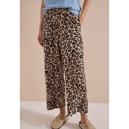 Stoffhose Cecil, Damen, Gr. L, L&auml;nge 26, urban taupe, Stoff, 100% Viskose, loose fit 7/8-L&auml;nge, Hosen Stoffhose, mit Wide Legs