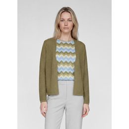 Strickjacke Rabe "Strickjacke", Damen, Gr. 46, gr&uuml;n, 50%Baumwolle, 50%Polyacryl, unifarben, tailliert, Strickjacken Strickjacke