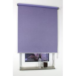 Seitenzugrollo Liedeco "Struktur" Gr. 2, lila (flieder), B:82cm H:175cm, Polyester, Rollos, Seitenzugrollo, Uni, im Festma&szlig;