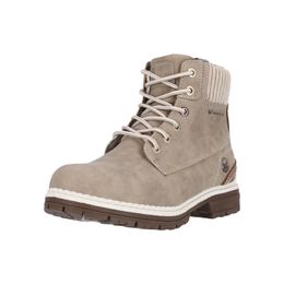 Stiefel WHISTLER "Lasti", Damen, Gr. 39, braun (braun, beige), Synthetik, Schuhe Stiefel, mit Schn&uuml;rung und Allwetterprofil