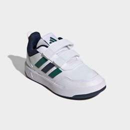 Sneaker adidas Sportswear "TENSAUR SPORT 3.0 CF K", M&auml;dchen, Gr. 28, wei&szlig; (cloud wei&szlig;, collegiate gr&uuml;n, collegiate navy), Synthetik, Textil, Schuhe Sneaker, f&uuml;r Kinder & Jugendliche