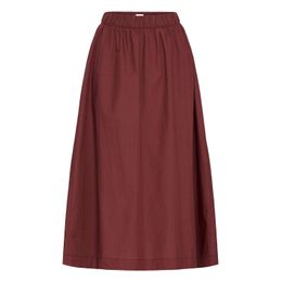 Midirock Ichi "Casual IHLELAYA", Damen, Gr. 36, rot (vineyard wine), Obermaterial: 68% Baumwolle CO. 29% Polyester PES. 3% Elasthan EL., R&ouml;cke
