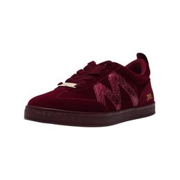 Sneaker Steve Madden "Steve Madden Sneaker Lederimitat/Textil", Damen, Gr. 38, burgundy, Lederimitat, Textil, Schuhe Sneaker