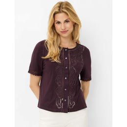 Brax Damen Bluse Style CELINA S blackberry violet, dunkles lila, Gr. 46