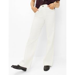 Brax Damen Five-Pocket-Hose Style MAINE SOFT ECRU, cremewei&szlig;, Gr. 32