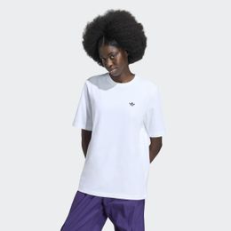 T-Shirt adidas originals "ESS TEE", Damen, Gr. L, wei&szlig;, Obermaterial: 100% Baumwolle, Rundhals, Shirts T-Shirt