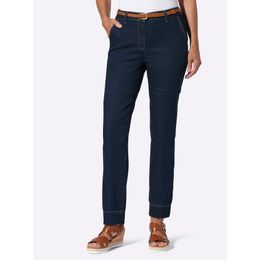 Bequeme Jeans Inspirationen, Damen, Gr. 40, Normalgr&ouml;&szlig;en, dunkelblau, 81% Baumwolle, 17% Polyester, 2% Elasthan, unifarben, lang, Jeans