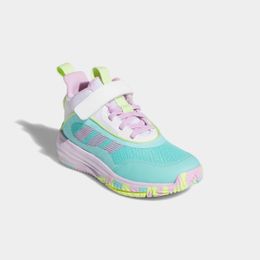 Basketballschuh adidas Sportswear "OWNTHEGAME 3.0", M&auml;dchen, Gr. 38, flash aqua, bliss lila, ftwr wei&szlig;, Synthetik, Textil, Schuhe, f&uuml;r Kinder & Jugendliche