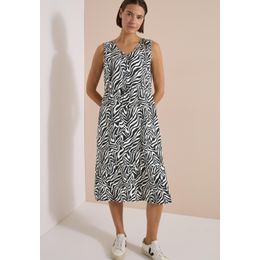 Midikleid Cecil, Damen, Gr. L (42), US-Gr&ouml;&szlig;en, palm breeze gr&uuml;n, Stoff, 100% Viskose, comfort fit wadenlang, V-Ausschnitt, abgesteppt, Kleider Midikleid, aus Viskose