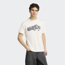 T-Shirt adidas Performance "MER SA 55 TEE1M", Herren, Gr. L, sanftes wei&szlig;, granite, Obermaterial: 100% Baumwolle, Rundhals, Shirts T-Shirt