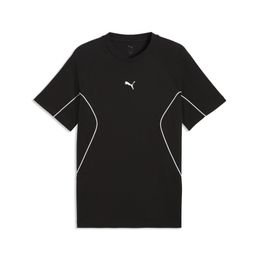 T-Shirt Puma "Puma Sport T-Shirt Herren", Herren, Gr. XL, schwarz-wei&szlig; (schwarz), Obermaterial: 100% Baumwolle. Kragen: 29% Polyester, 71% Baumwolle, clean, regular fit, Rundhals, Shirts T-Shirt