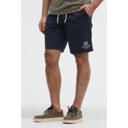 Sporthose CAMP DAVID, Herren, Gr. L, Normalgr&ouml;&szlig;en, faded navy, Twill, Material: 100% Baumwolle, unifarben, regular fit knielang, Hosen Sporthose, mit Elastikbund & seitlichen Taschen