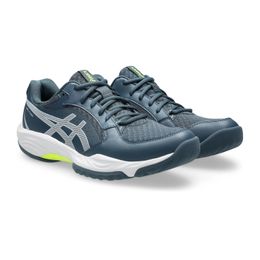 Hallenschuh asics "GEL-TASK 5", Herren, Gr. 42,5, raw indigo, wei&szlig;, Synthetik, Schuhe Hallenschuh, besonders geeignet f&uuml;r Handball und Volleyball