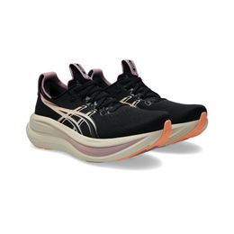 Laufschuh asics "GEL-NIMBUS 28", Damen, Gr. 37,5, schwarz, taro lila, Synthetik, Schuhe Laufschuh, f&uuml;r Erwachsene, mit leicht profiliertem Laufsohlenprofil