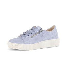 Sneaker Gabor "Sneaker low", Damen, Gr. 35,5, blau, Schuhe Sneaker