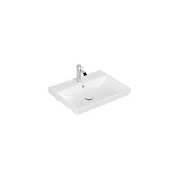 Villeroy & Boch V&B Waschtisch AVENTO 60x47, 1 HL, mit &Uuml;berlauf, wei&szlig; C-plus ; Villeroy & Boch (415860R1)