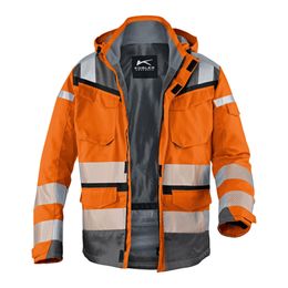 K&Uuml;BLER WORKWEAR K&uuml;bler PSA Reflectiq Jacke 1307 warnorange/anthrazit XL ; K&uuml;bler Workwear (1307 8332-3797-XL)