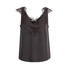 Smith & Soul Spitzentop SMITH & SOUL, Damen, Gr. L, braun (schwarz choc), Web, Obermaterial: 100% Lyocell, unifarben, h&uuml;ftlang, V-Ausschnitt, Tops Spitzentop, mit V-Ausschnitt