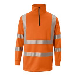 K&Uuml;BLER WORKWEAR K&uuml;bler REFLECTIQ Zip-Sweater PSA 2 warnorange M ; K&uuml;bler Workwear (5046 8344-37-M)