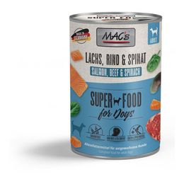 MAC's Dog Lachs und Spinat Hunde-Nassfutter getreidefrei 6x400g