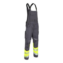 K&Uuml;BLER WORKWEAR K&uuml;bler Latzhose REFLECTIQ Klasse 1 warngelb/anthrazit 26K ; K&uuml;bler Workwear (3208 8340-3497-26K)