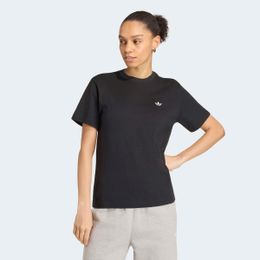 T-Shirt adidas originals "ESS TEE", Damen, Gr. L, schwarz, Obermaterial: 100% Baumwolle, Rundhals, Shirts T-Shirt