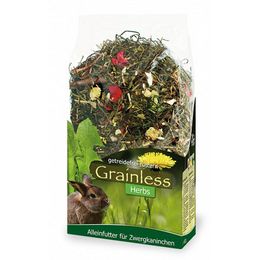 JR FARM Kleintierfutter Kaninchenfutter Grainless Herbs Zwergkaninchen 950g