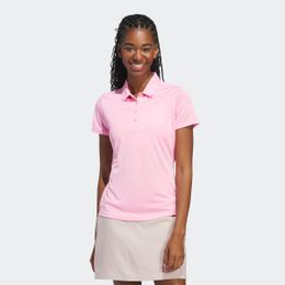 Poloshirt adidas Performance "SOLID PERFORMANCE SLEEVE F&Uuml;R DAMEN", Damen, Gr. XL, light pink, Obermaterial: 100% Polyester, Shirts, mit Druckknopfverschluss, aus Polyester, leichtes Pikeematerial