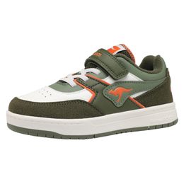 Sneaker Kangaroos "K-CP BOUNDER EV", M&auml;dchen, Gr. 32, gr&uuml;n (military gr&uuml;n, flame), Synthetik, Schuhe Sneaker