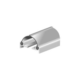ELLEN Pendelt&uuml;rprofil DNP vorgeb. z.schrauben Alu silber, L 2500mm ; Elton (4501702)