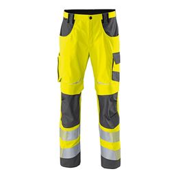 K&Uuml;BLER WORKWEAR K&uuml;bler PSA Reflectiq Hose 2207 warngelb/anthrazit 106 ; K&uuml;bler Workwear (2207 8340-3497-106)