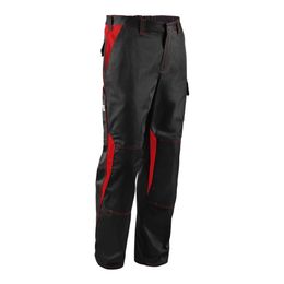 K&Uuml;BLER WORKWEAR K&uuml;bler IMAGE DRESS Hose schwarz/mittelrot 114 ; K&uuml;bler Workwear (2346 3411-9955-114)