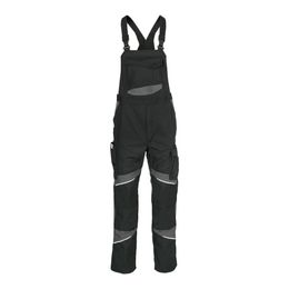 K&Uuml;BLER WORKWEAR K&uuml;bler ACTIVIQ cotton+ Latzhose schwarz/anthrazit 64 ; K&uuml;bler Workwear (3450 3421-9997-64)