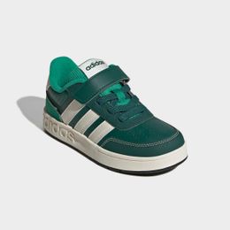 Sneaker adidas Sportswear "BREAKBASE KIDS", M&auml;dchen, Gr. 28, collegiate gr&uuml;n, sanftes wei&szlig;, court gr&uuml;n, Synthetik, Schuhe Sneaker, f&uuml;r Kinder & Jugendliche