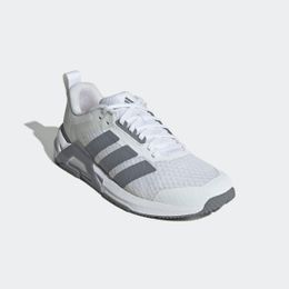 Trainingsschuh adidas Performance "DROPSET CONTROL", Damen, Gr. 38,5, cloud wei&szlig;, grau, lucid rot, Textil, Schuhe