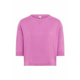 Strickpullover Brax "Style NIA", Damen, Gr. 48, pink (lila), Strick, 100% Baumwolle, Rundhals, Pullover Strickpullover