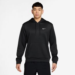 Kapuzensweatshirt Nike "M NK DF UV FLEX FLC PO HD", Herren, Gr. L, schwarz, schwarz,, Interlock, Obermaterial: 100% Polyester, unifarben, Basic normal, Rundhals, angesetztes B&uuml;ndchen, Sweatshirts, mit Kapuze und Kordelzug, mit K&auml;ngurutasche, Basic Passform