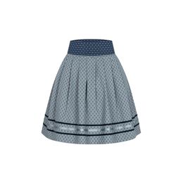 N&uuml;bler Dirndl N&Uuml;BLER "Trachtenrock Giulia", Damen, Gr. 34, EURO, blau, Obermaterial: 100% Baumwolle CO., Kleider