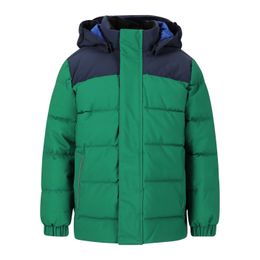 Outdoorjacke ZIGZAG "Esra", Kinder, Gr. 104, blau (gr&uuml;n), 100% Polyester, mehrfarbig, normal, ohne Ausschnitt, Jacken Outdoorjacke, mit einer 8.000 mm Wassers&auml;ule